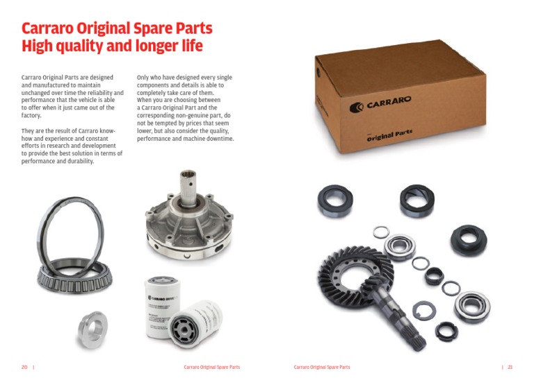 4 Carraro Original Spare Parts | PDF
