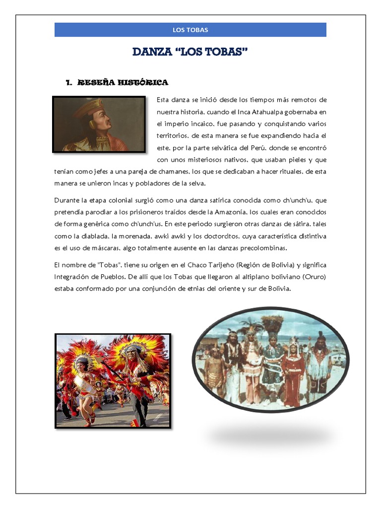 Historia y danza de los Tobas | PDF | Entretenimiento (general)