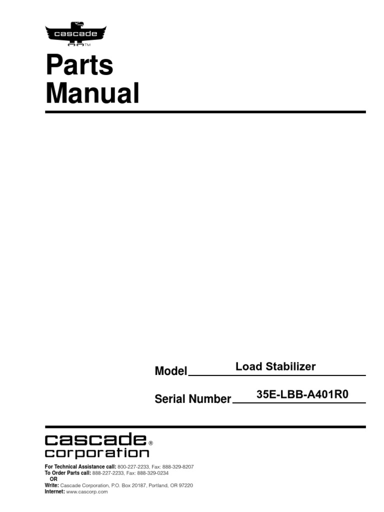 Load Stabilizer | PDF | Valve | Machines