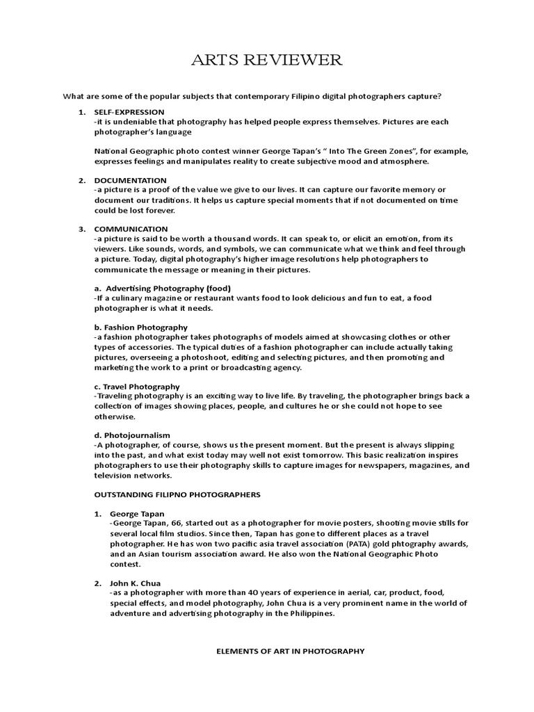 Art Review!!! | PDF | Image | Digital Photography