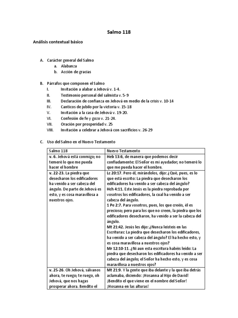 Salmo 118 Pdf Salmos Adoración Cristiana Y Liturgia