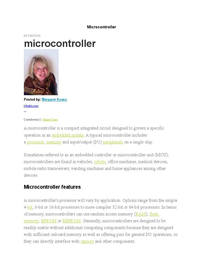 An In-Depth Look at Microcontrollers: Their Architecture, Applications, and Role in Embedded ...