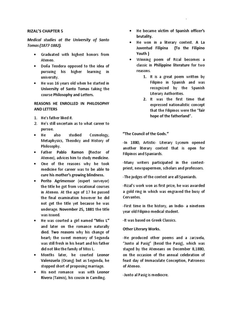 Rizal Chapter 5 | PDF