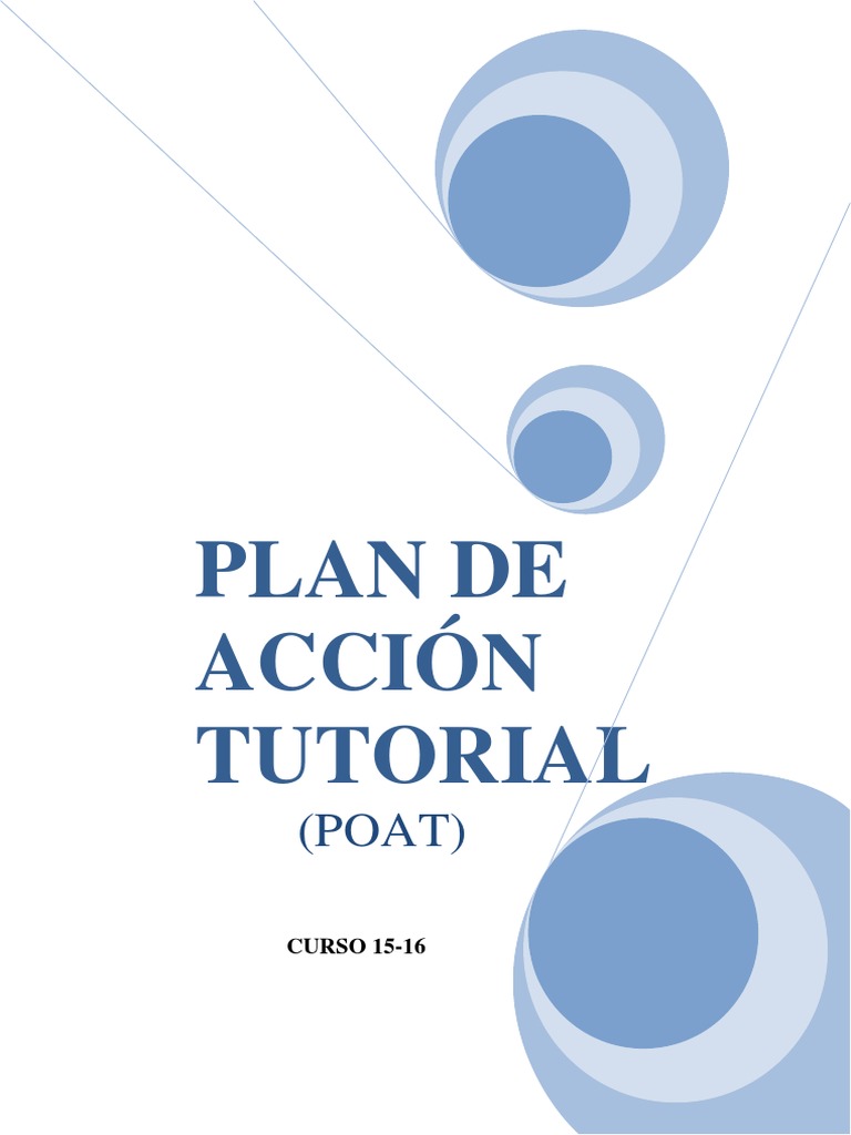 Plan de Accion Tutorial | PDF | Evaluación | Maestros