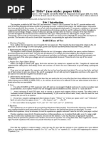 Acm Submission Template | PDF | Microsoft Word | File Format