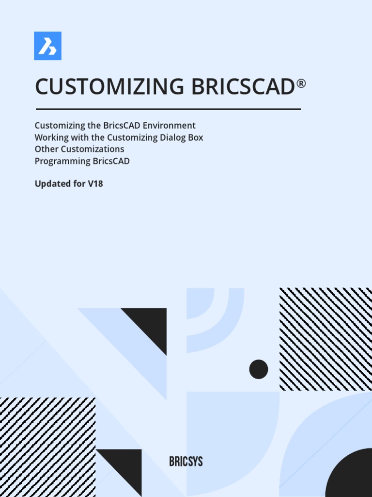 Customizing BricsCAD V18 PDF | PDF | Cheque | Graphical User Interfaces