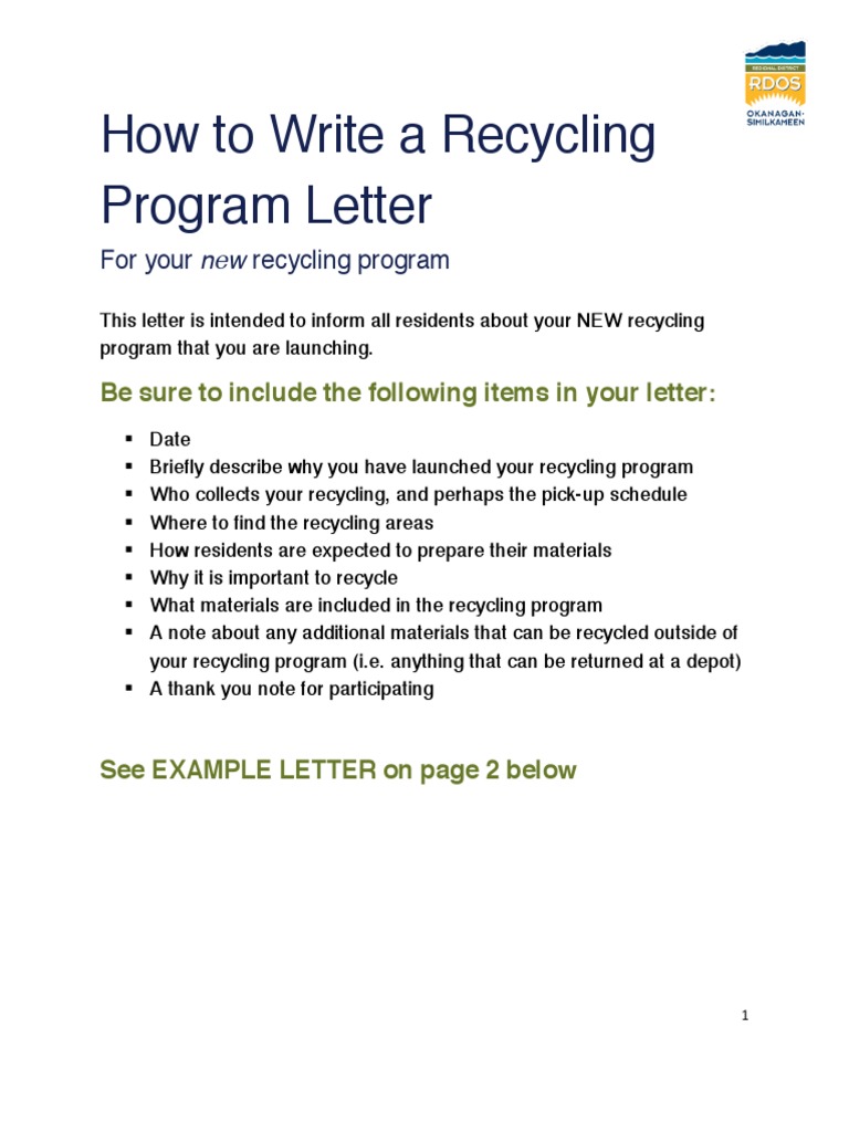 Request Letter | PDF | Recycling | Greenhouse Gas