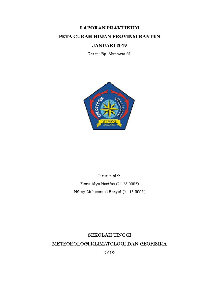 Laporan Praktikum Peta Curah Hujan Banten Jan19 | PDF Laporan Praktikum Peta Curah Hujan Banten Jan19 | PDF