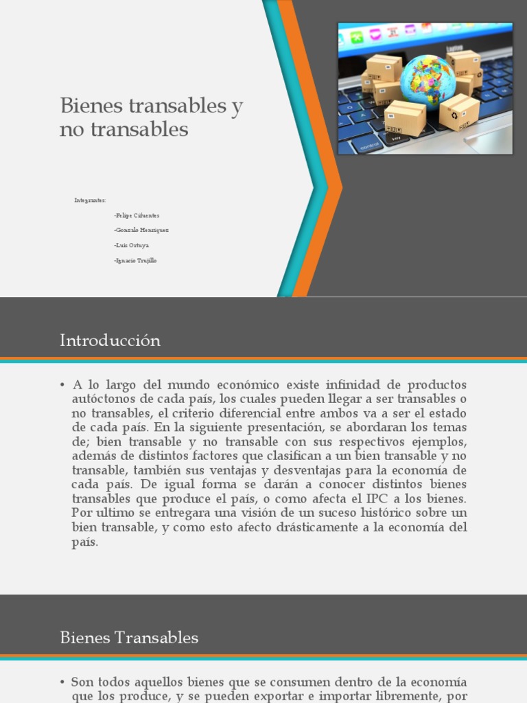 bienes transables y no transables | Bienes | Inflación