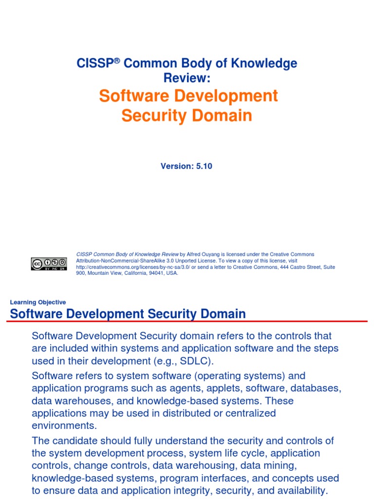 7-Software Development Security | PDF | Information Security | Software ...