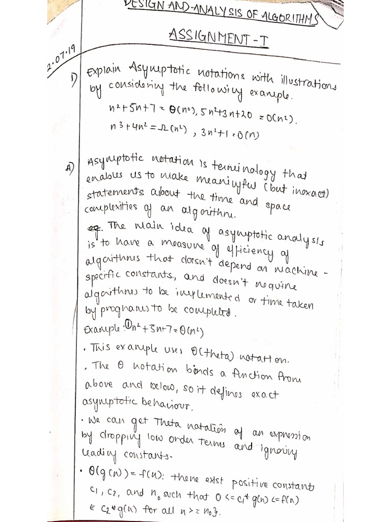 DAA - Assignment 1 | PDF