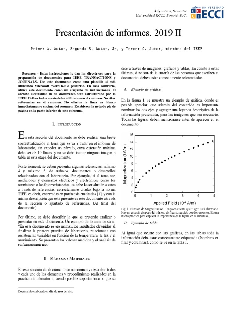 Formato Ieee Ecci | Descargar gratis PDF | Informática y tecnología de la información | Science