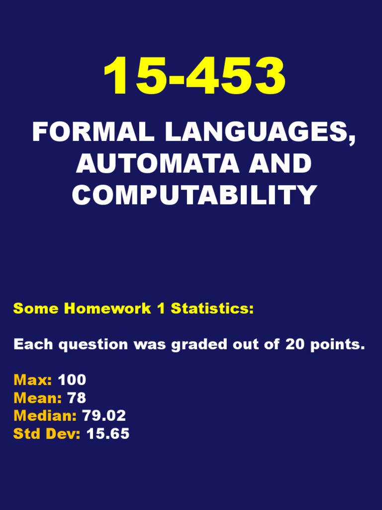 Formal Languages, Automata and Computability | Download Free PDF | Language Mechanics ...