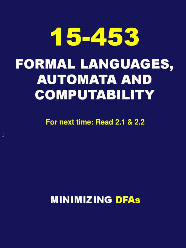 Lecture 4 | PDF | Formalism (Deductive) | Theory Of Computation Lecture 4 | PDF | Formalism (Deductive) | Theory Of Computation