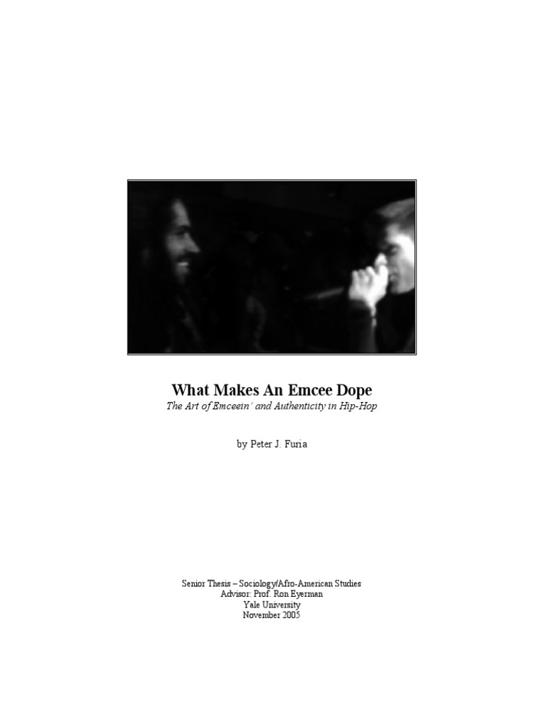 What Makes An Emcee Dope-Peter Furia | PDF | Rapping | Hip Hop Music