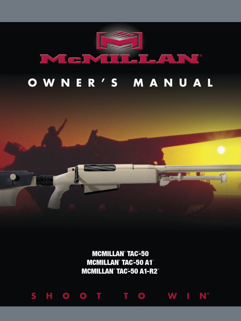 TAC-50 Owner's Manual | PDF | Gun Barrel | Rifle