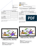 Anecdotal Template | PDF