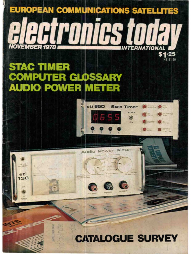 ETI 1978-11 November | PDF | Switch | Electronics
