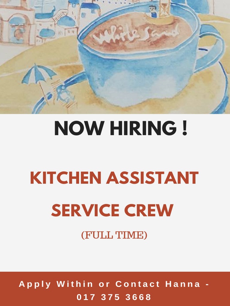 Cream Pastry Job Vacancy Announcement | PDF