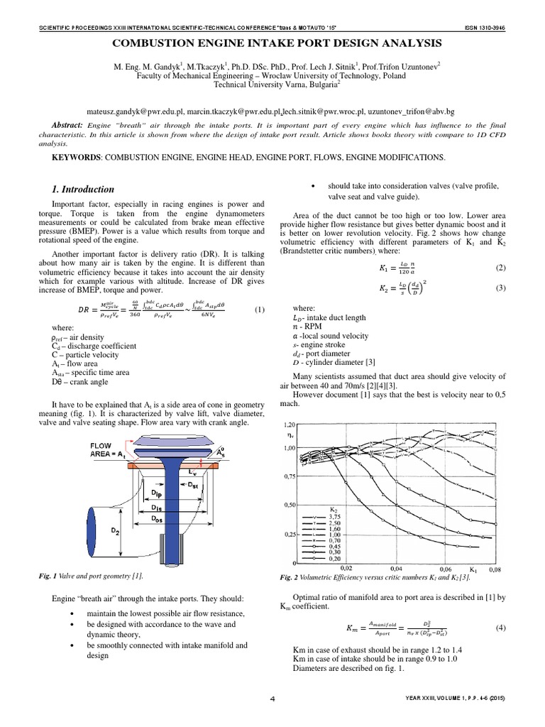 Intake Port Design in Combustion Engines | PDF | Engines | Propulsion