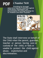 Presidential Decree No 603 PPT 1 | PDF | Child Labour | Employment