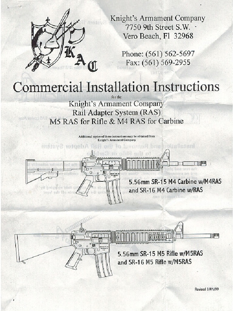 KAC RAS Mounting Instructions | PDF