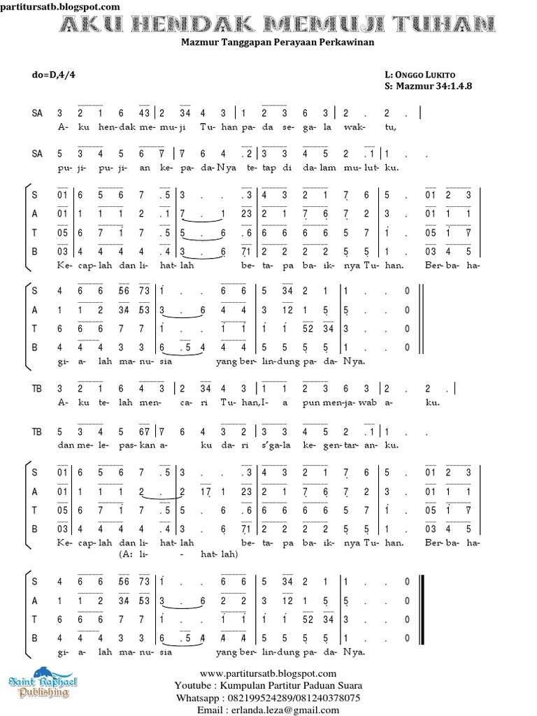 Aku Hendak Memuji Tuhan - Lukito | PDF