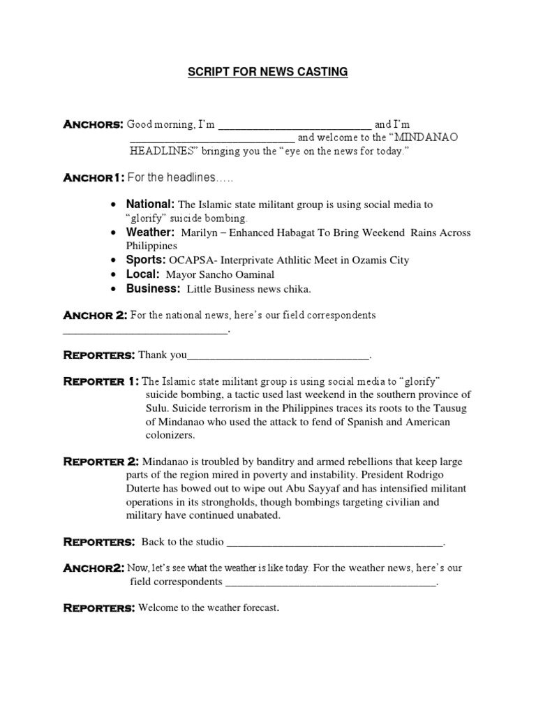 Weather Forecast In Spanish Script