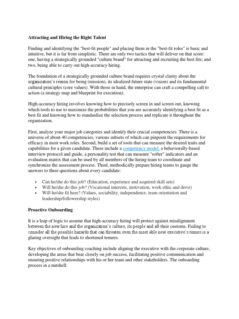 Leveraging Talent and Value Chain | PDF | Value Chain | Recruitment