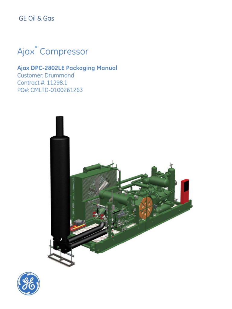Ajax Compressor Control Panel Diagram | PDF | Valve | Systems Engineering