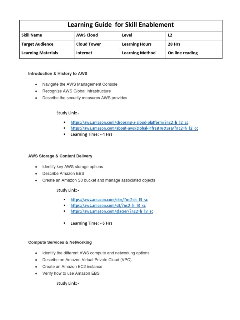 Aws L2-LG | PDF | Amazon Web Services | Distributed Computing Architecture