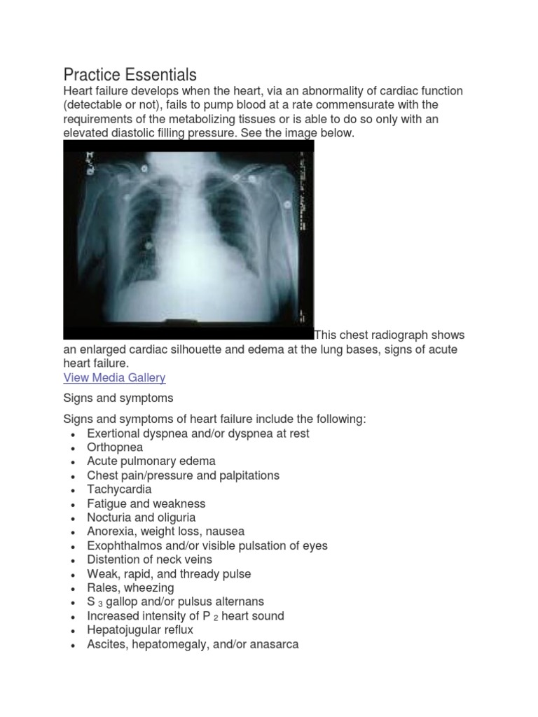 Heart Failure Practice Essentials | PDF | Heart Failure | Angiotensin