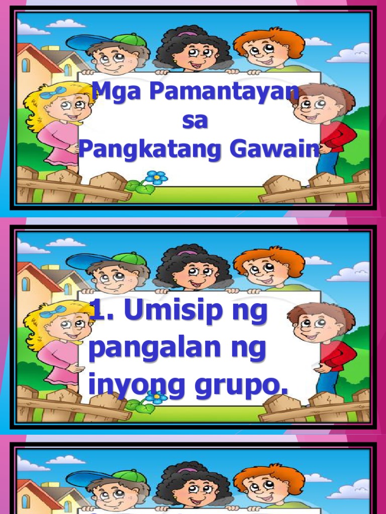 3 Paglalahad Pamantayan Sa Pangkatang Gawain | PDF