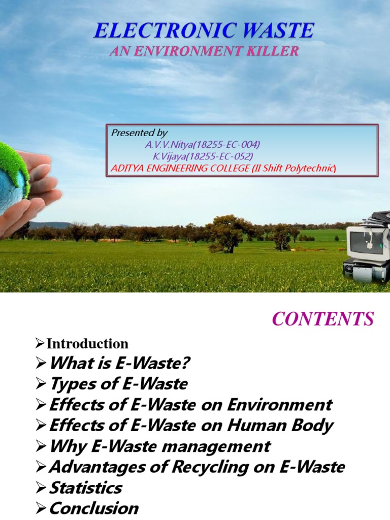 The Environmental and Health Impacts of Improper E-Waste Disposal and ...