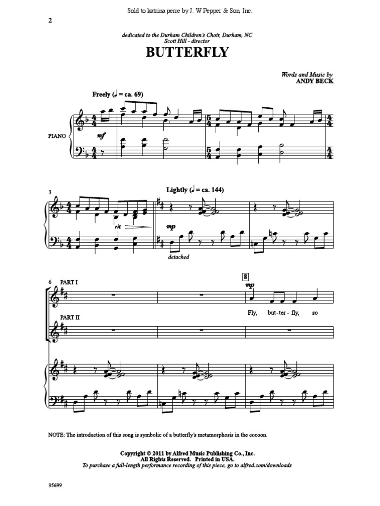 Songs of Flight 2-Part Choir | PDF