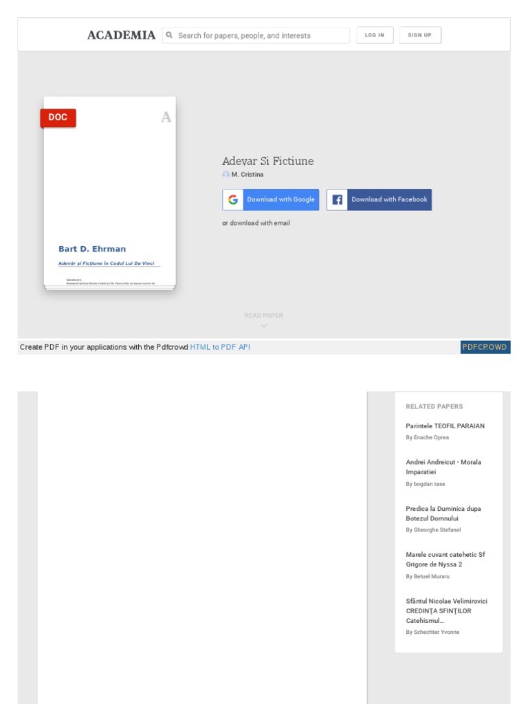 Bart D Ehrman Adevar Si Fictiune Pdf Science World Wide Web