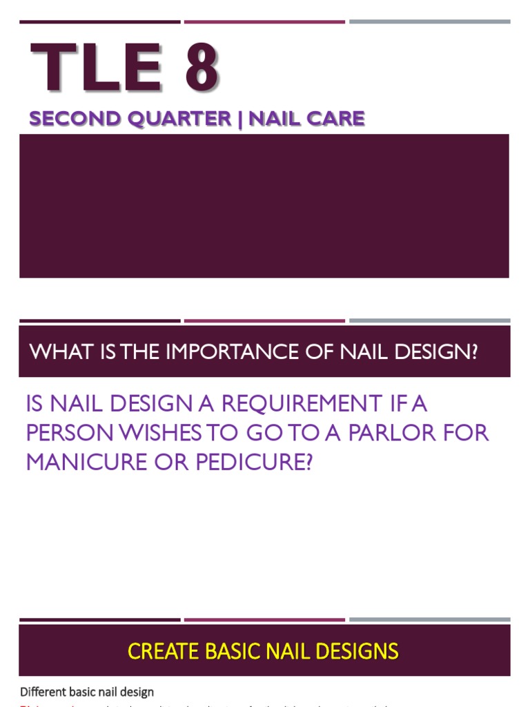 Lesson 03 - Basic Nail Design | PDF | Nail (Anatomy) | Nature
