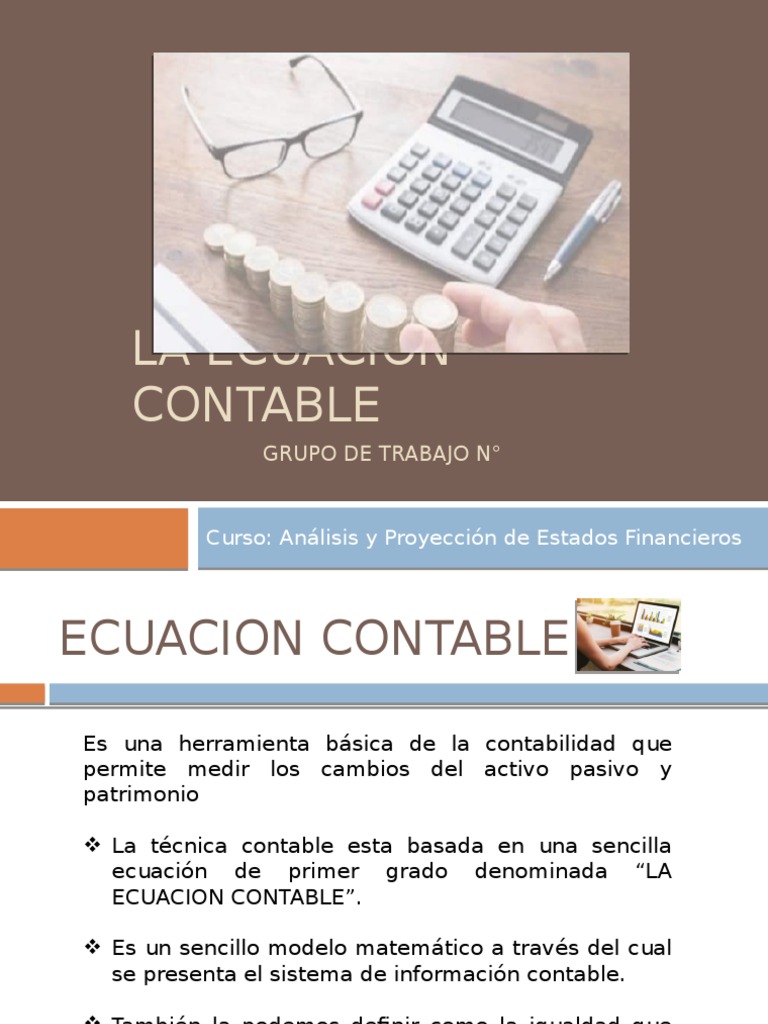 La ECUACION CONTABLE | PDF | Contabilidad | Business