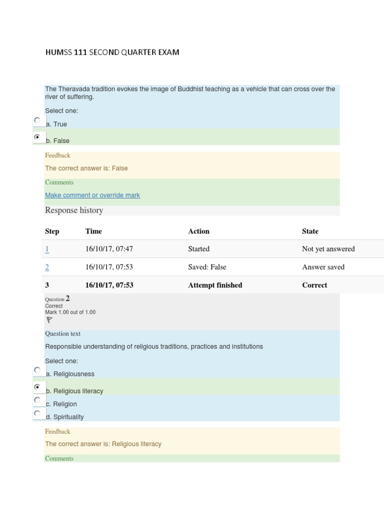 Humss 111 Second Quarter Exam 2 | PDF | Confucianism | God