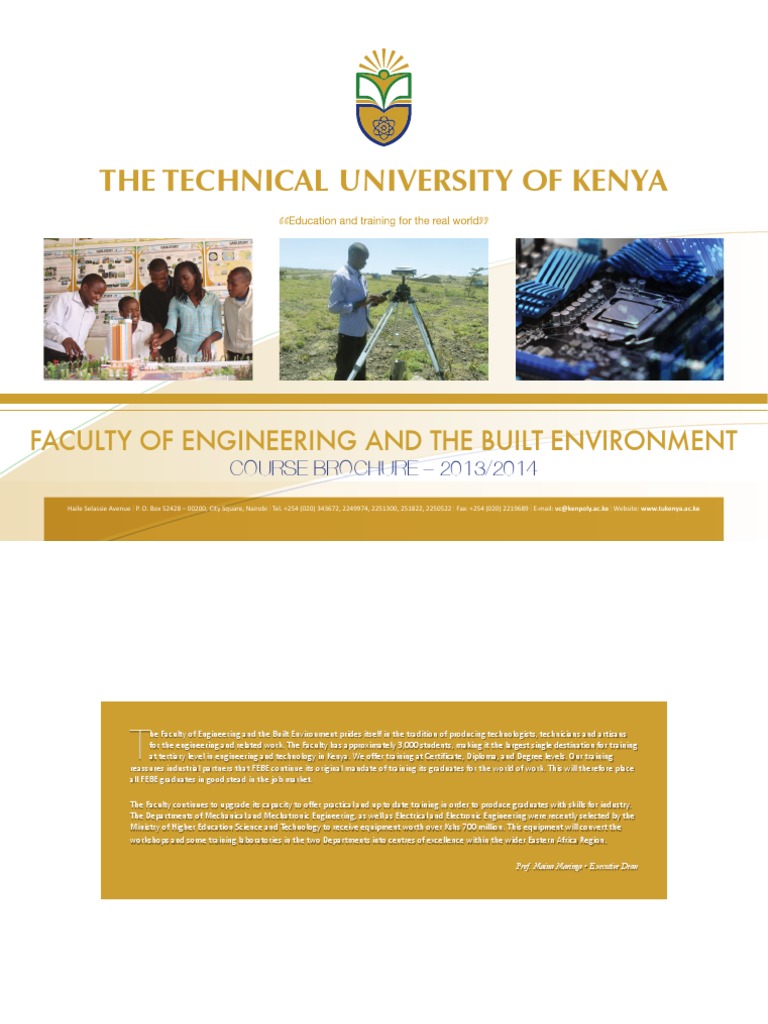 The Technical University of Kenya | PDF | Bachelor's Degree ...