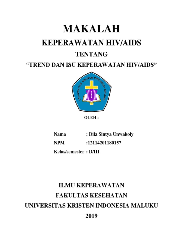 Makalah Trend Dan Isue HIV AIDS PDF | PDF