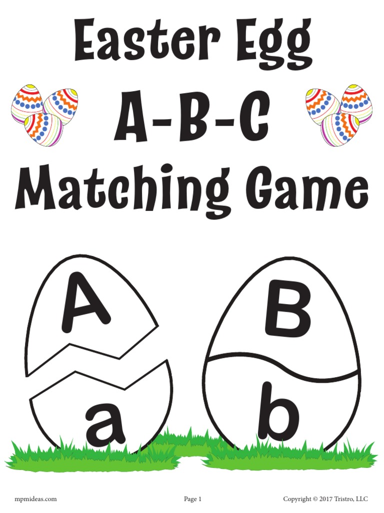 Easter Egg ABC Matching PDF | PDF