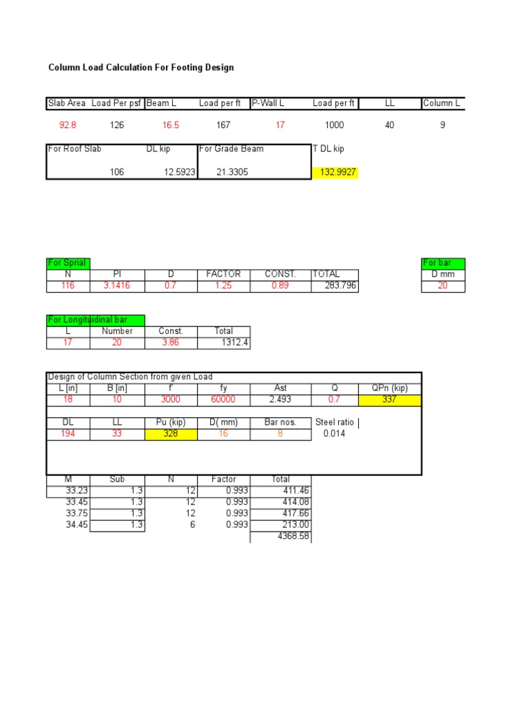 Design Beams Colums Foundation | Download Free PDF | Bending | Beam ...