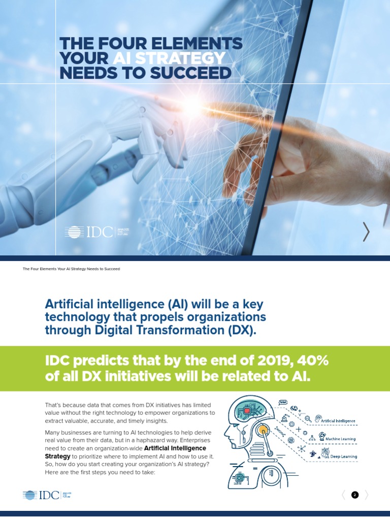 IDC The Four Elements Your AI Strategy Needs To Succeed | PDF ...