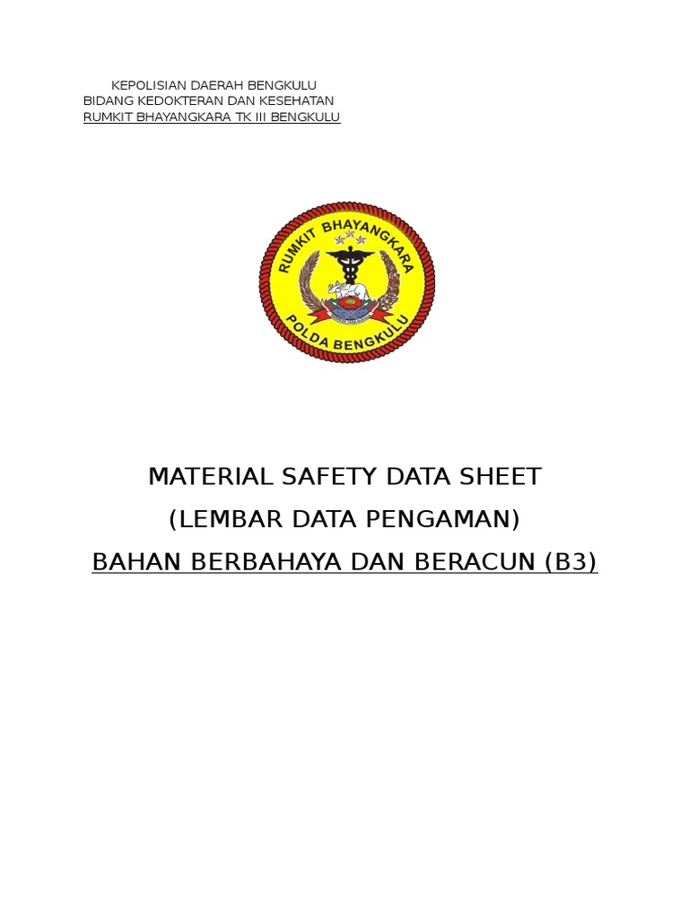 MSDS B3 | PDF