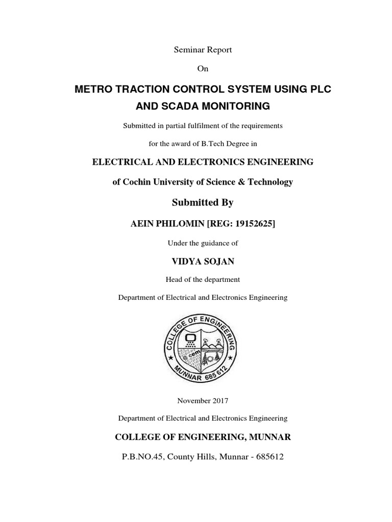 Seminar Report | PDF | Programmable Logic Controller | Scada