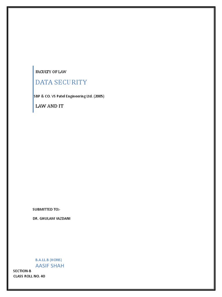 Cover Page Data Security | Download Free PDF | Information Retrieval ...