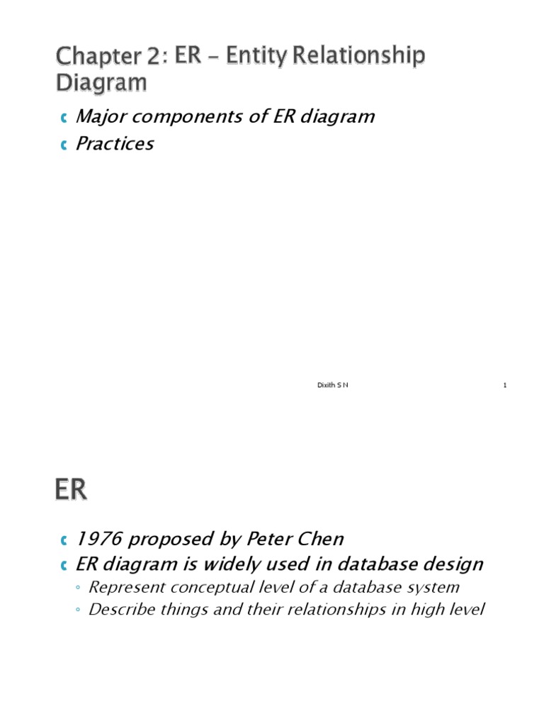 ER Diagram Notes (SQL) | PDF | Information Science | Data Model