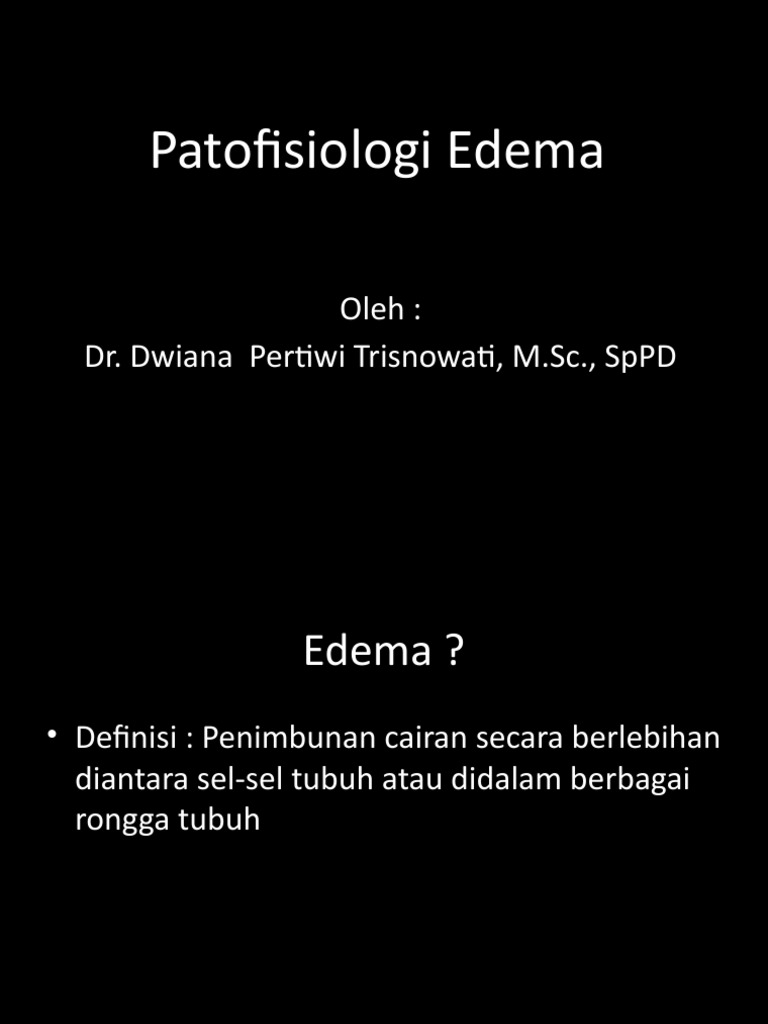 Patofisiologi Edema | PDF