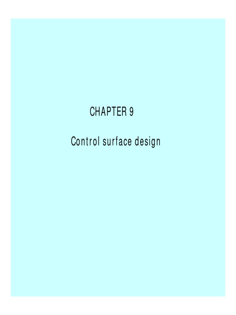 Control Surface Design | PDF | Flight Control Surfaces | Empennage